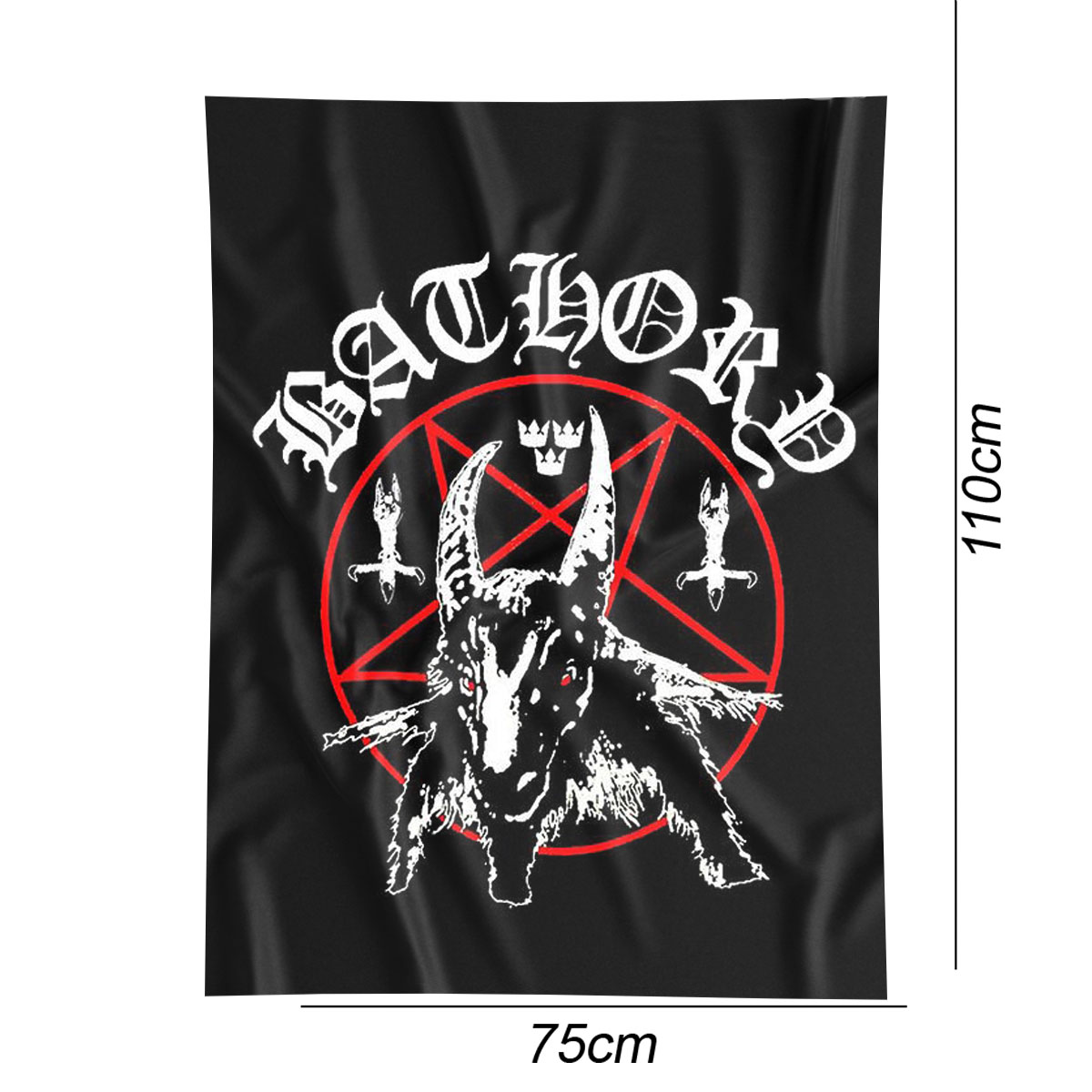 TEXTILE POSTER – BATHORY – Goat Pentagram