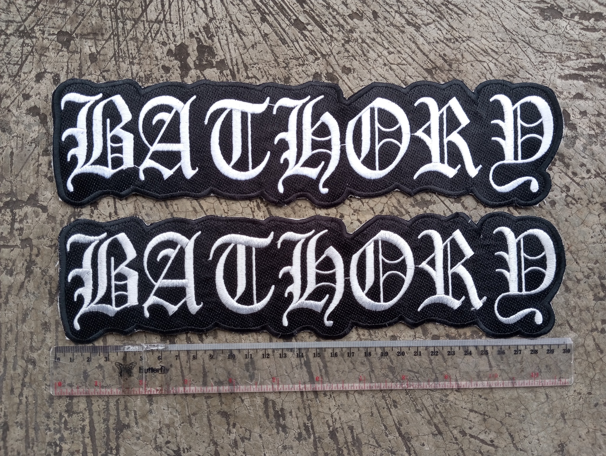BATHORY – LOGO – EMBROIDERY BACKSHAPE PATCH