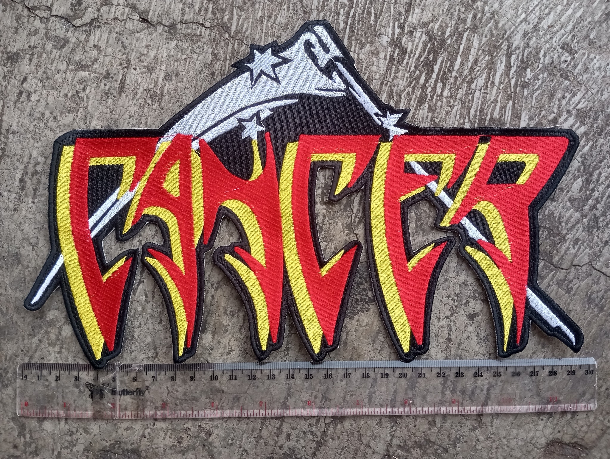 CANCER – LOGO – EMBROIDERY BACKSHAPE PATCH