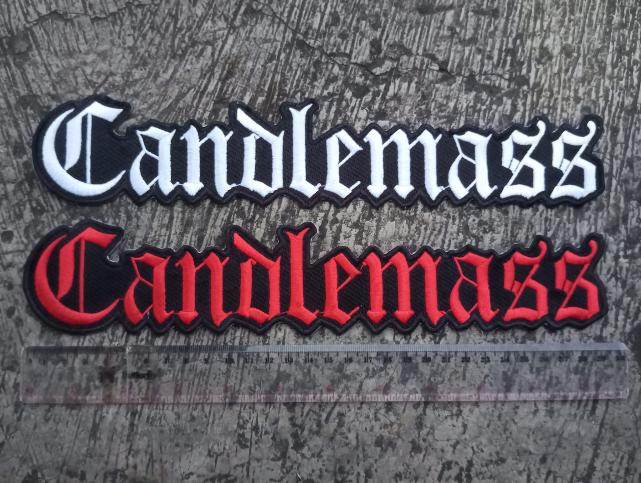 EMBROIDERY PATCH – CANDLEMASS – LOGO BACKSHAPE