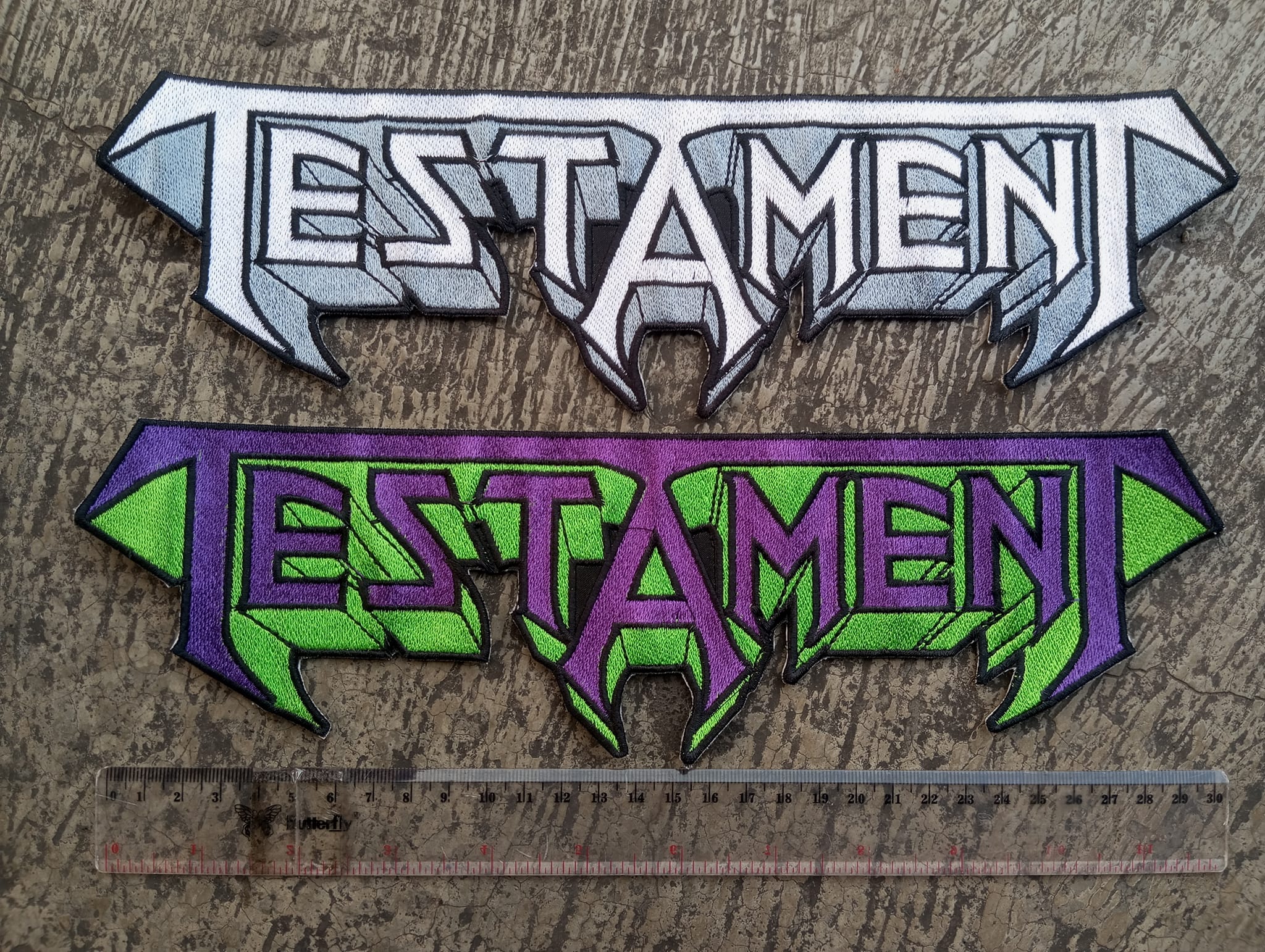 EMBROIDERY PATCH – TESTAMENT II – LOGO BACKSHAPE