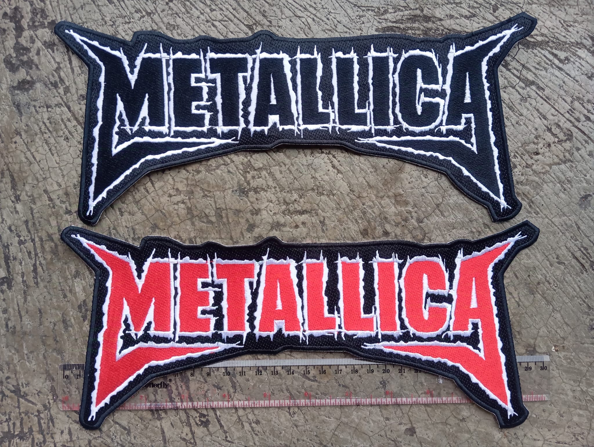 EMBROIDERY PATCH – METALLICA II – LOGO BACKSHAPE