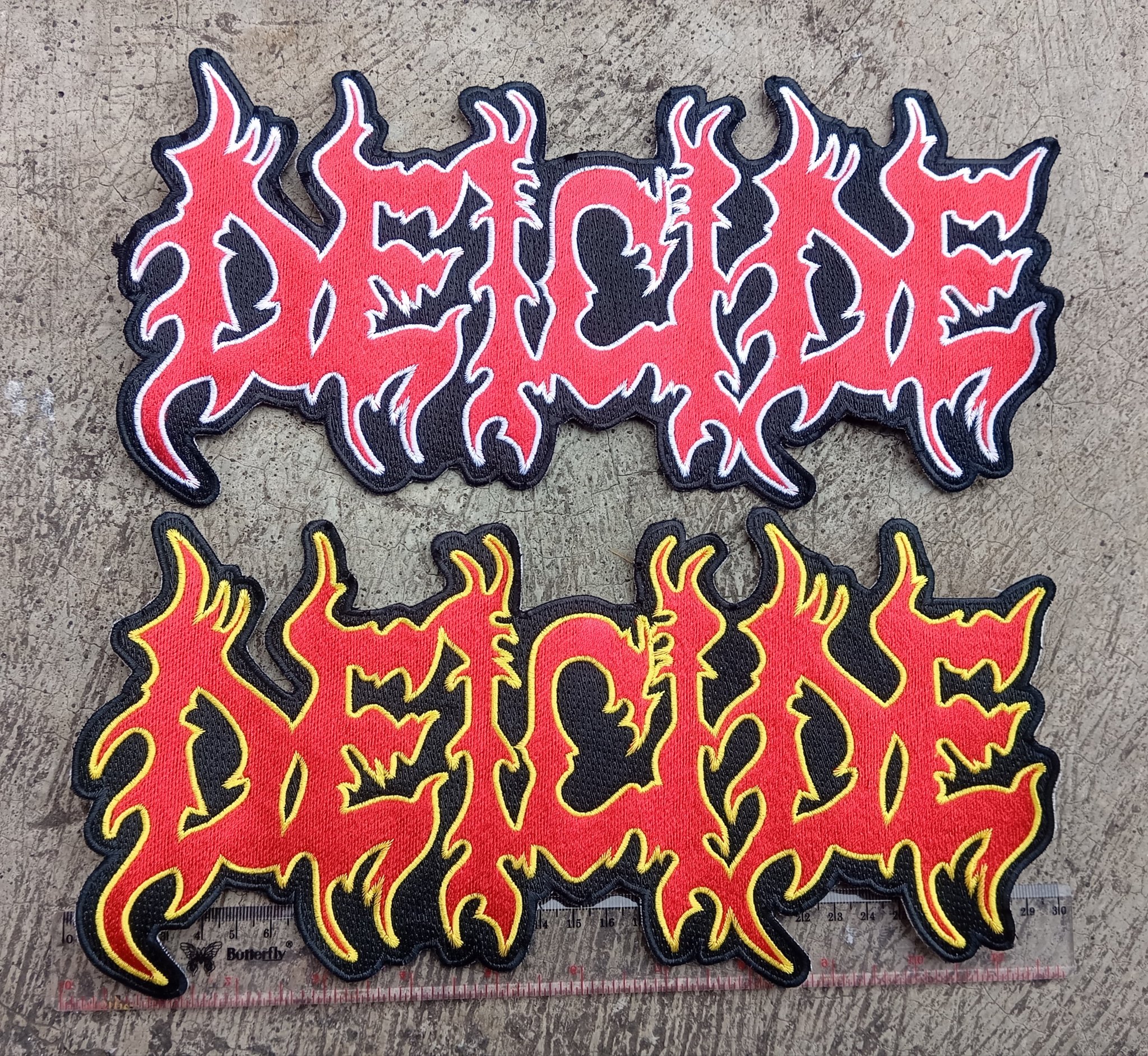 DEICIDE V2 – LOGO – EMBROIDERY BACKSHAPE PATCH
