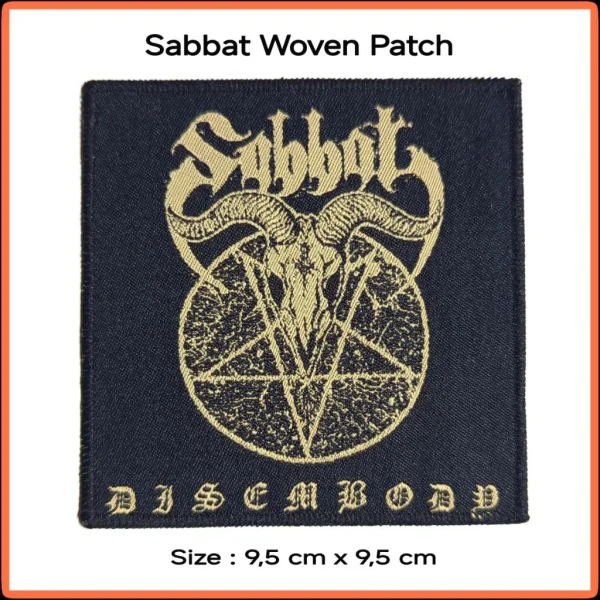 SABBAT – DISEMBODY – WOVEN PATCH
